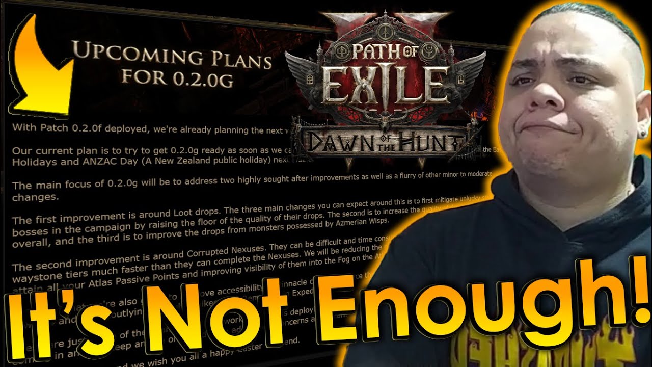 PoE 2 Patch 0.2.0g: Good Start, But We Need More - YouTube