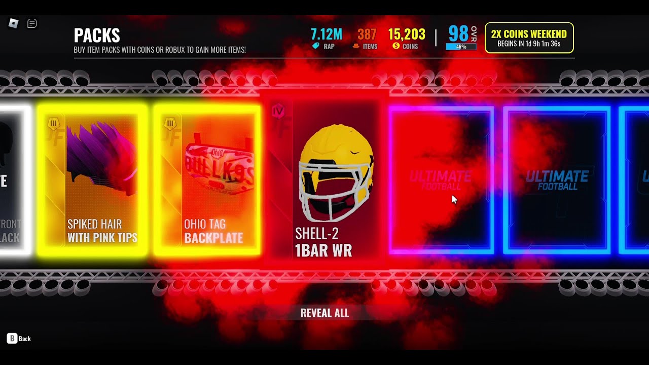 Opening Two Veteran Packs in Roblox Ultimate Football - YouTube