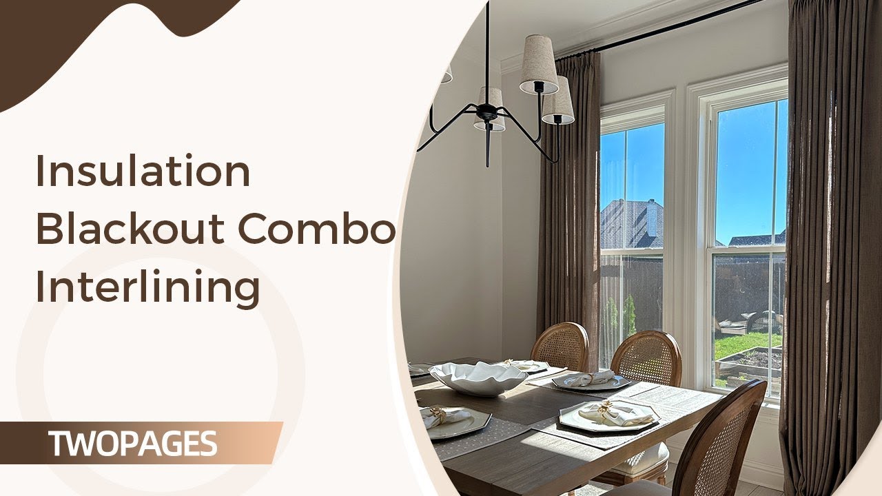 TWOPAGES | Insulation Blackout Combo Interlining - YouTube
