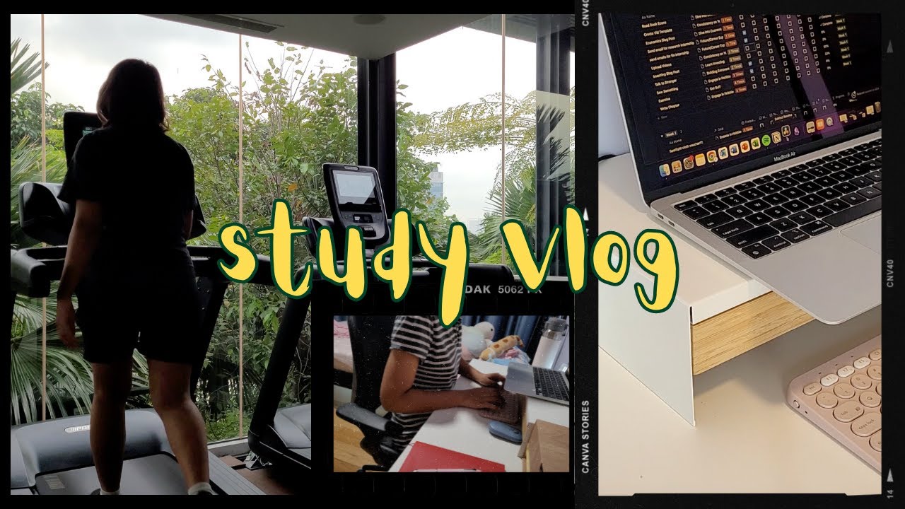 study vlog | movies, studying, exercise & emails - YouTube