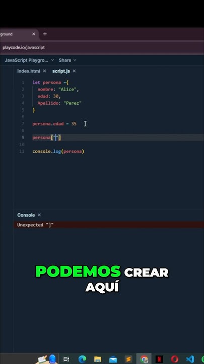 Editar Una Propiedad De Objeto De Javascript Programador Programmer Javascript Parati