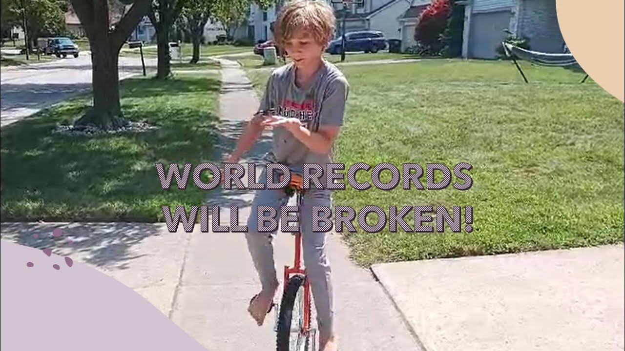 World Record Unicycle Fidget Spinner Challenge - YouTube