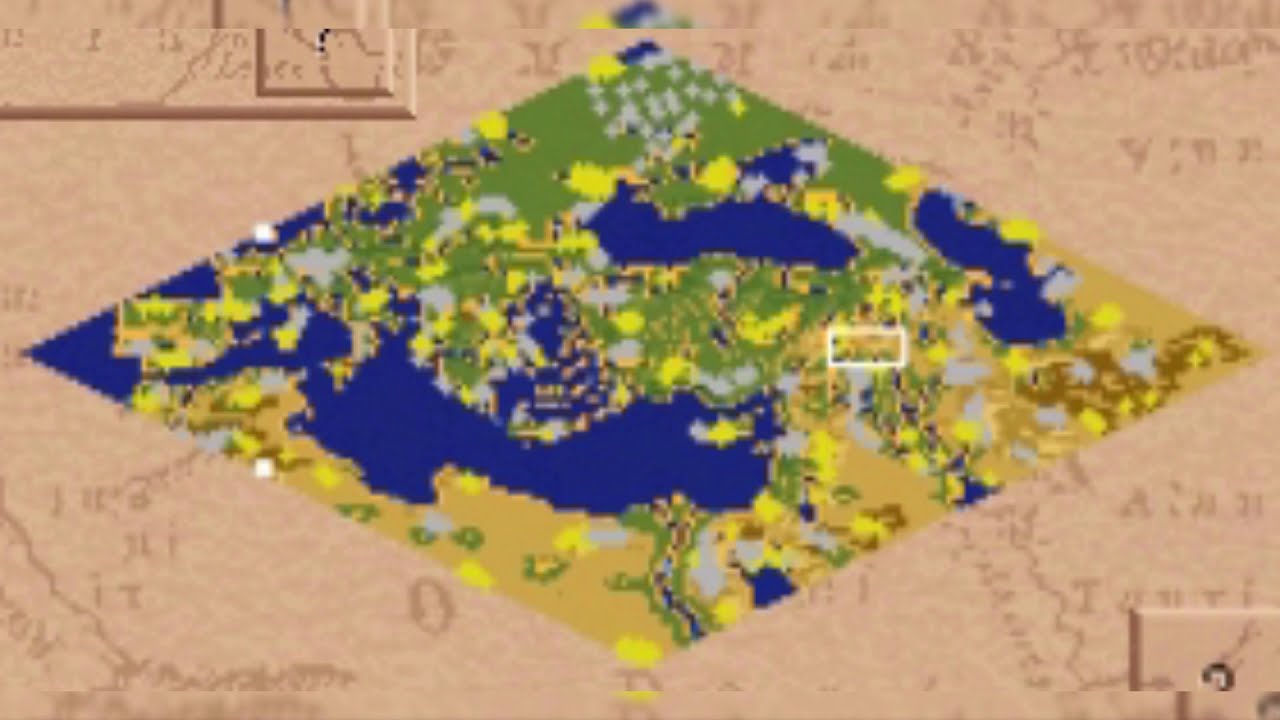 EPIC WORLD MAP original Age of Empires - YouTube