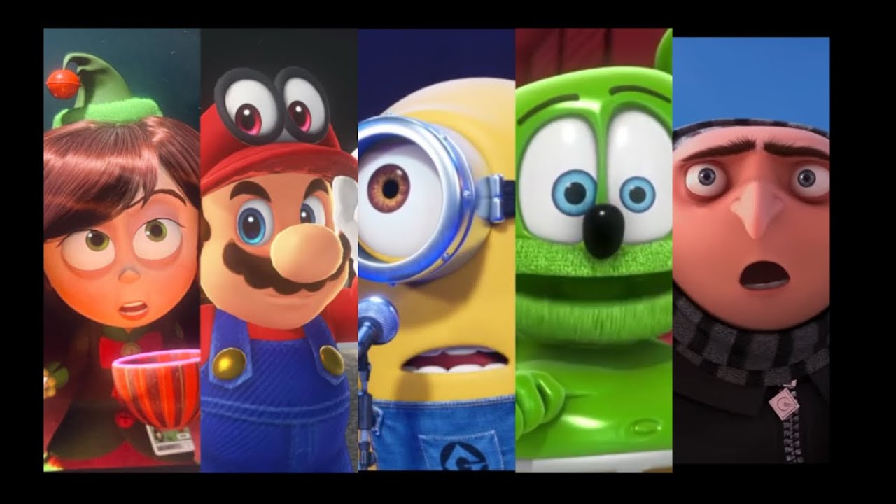 Magee Mario minion gummy bear Gru - YouTube