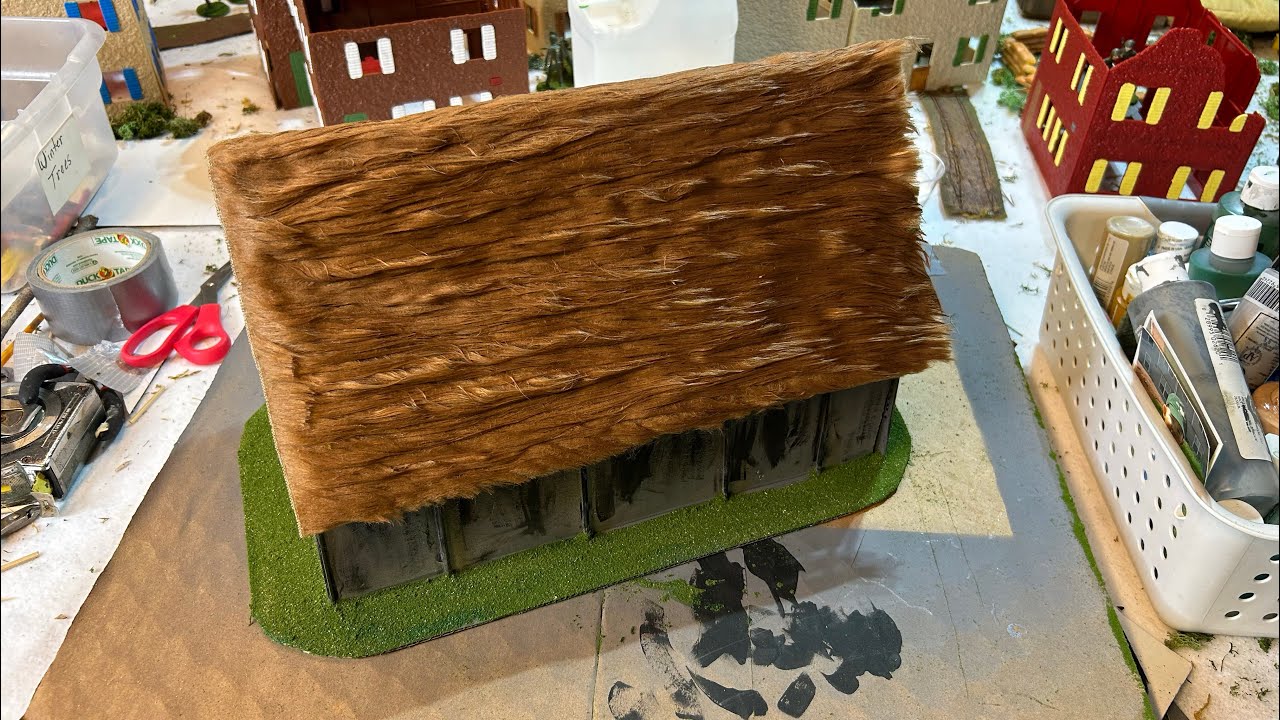 Viking Long House update Teddy bear fur - YouTube