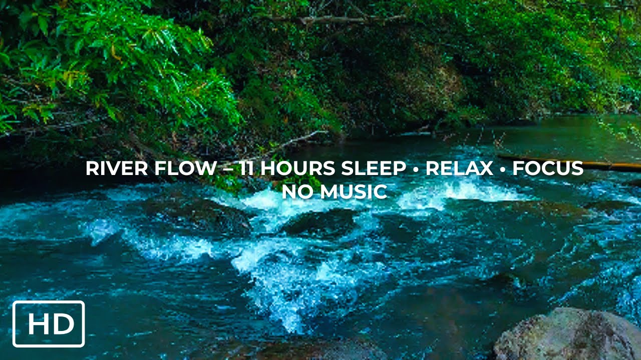 Peaceful River Water Ambience. Natural White Noise for Sleep & Mental ...