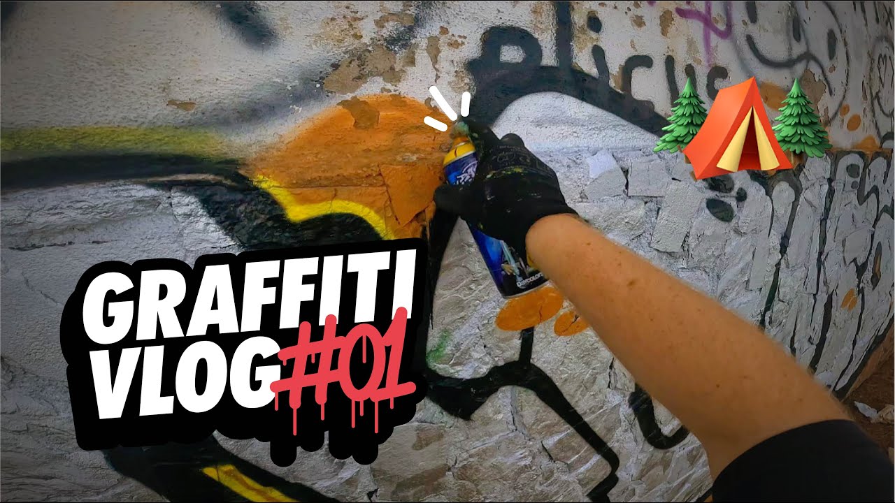 GRAFFITI VLOG 01 - Painting with mines around 💩💩 - YouTube