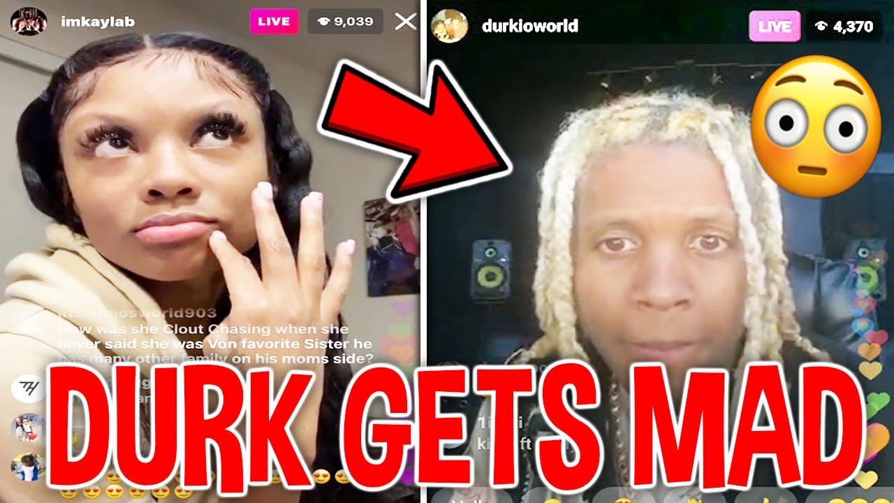 KING VON SISTER Beefs W/ LIL DURK For Setting Up Von *IG LIVE* - YouTube