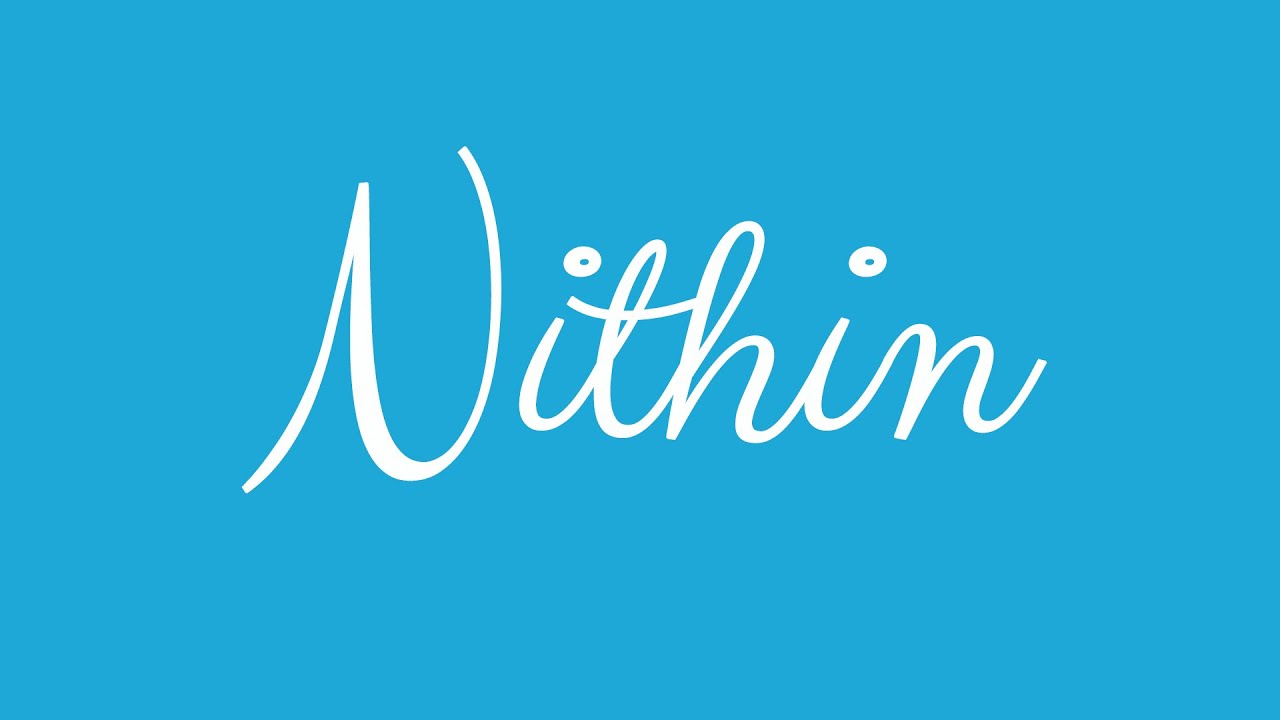 Learn how to Sign the Name Nithin Stylishly in Cursive Writing - YouTube