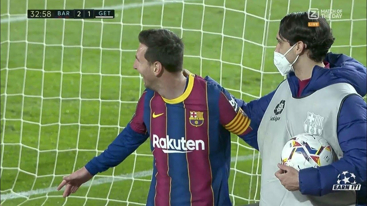 Lionel Messi celebrating with Ball boy - YouTube
