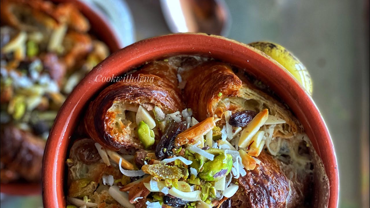 @cookwithdena5084 Um Ali dessert using croissants . Easy and delicious ...