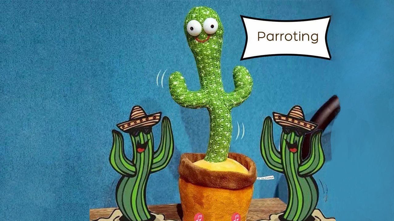 Dancing Cactus Plush Toy Singing Talking with Flashing Light - YouTube