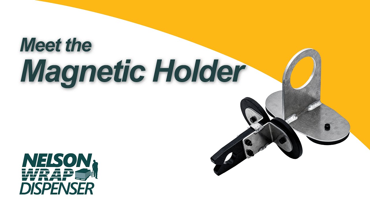 The Magnetic Nelson Wrap Dispenser holder for warehouses and forklifts ...