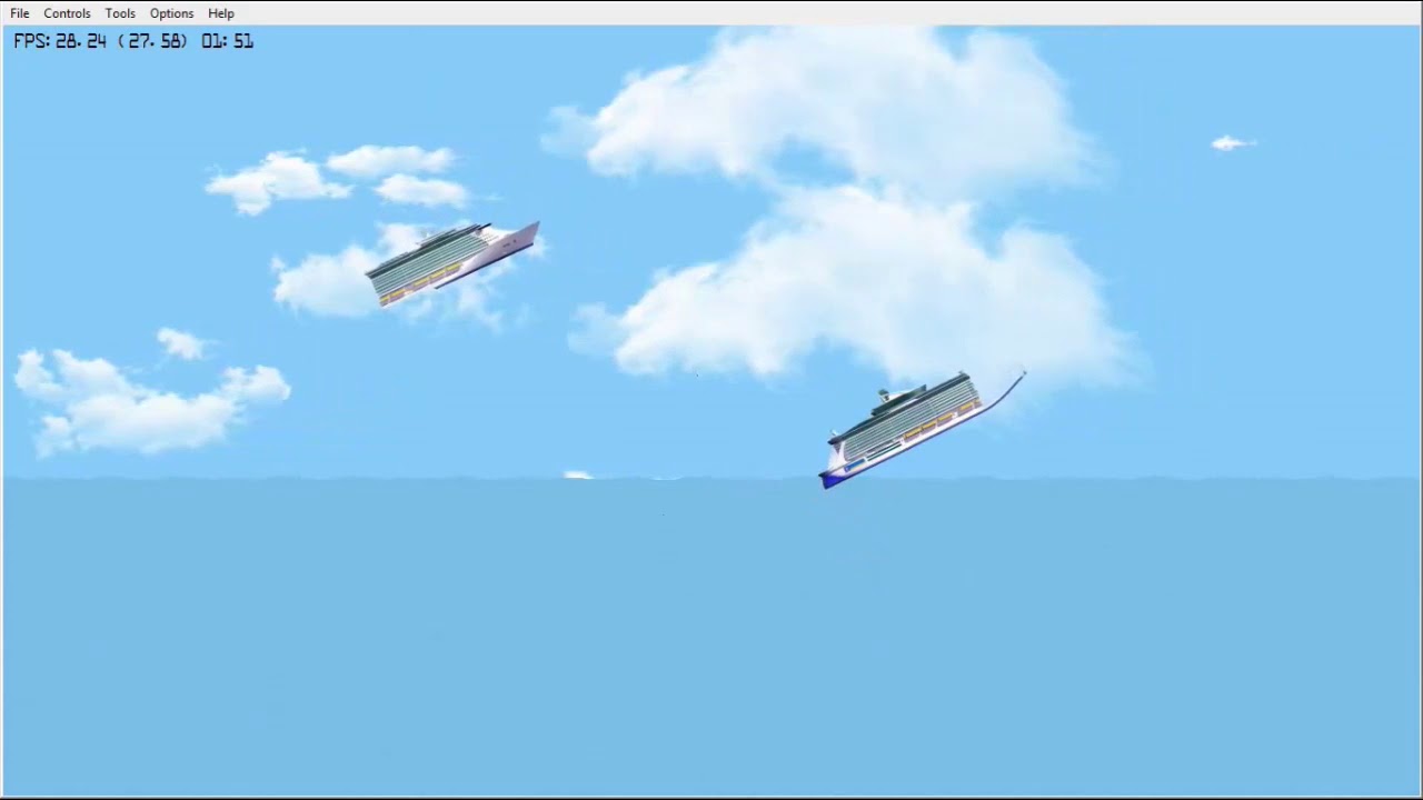 6 ways to sink a ship in floating sandbox - YouTube