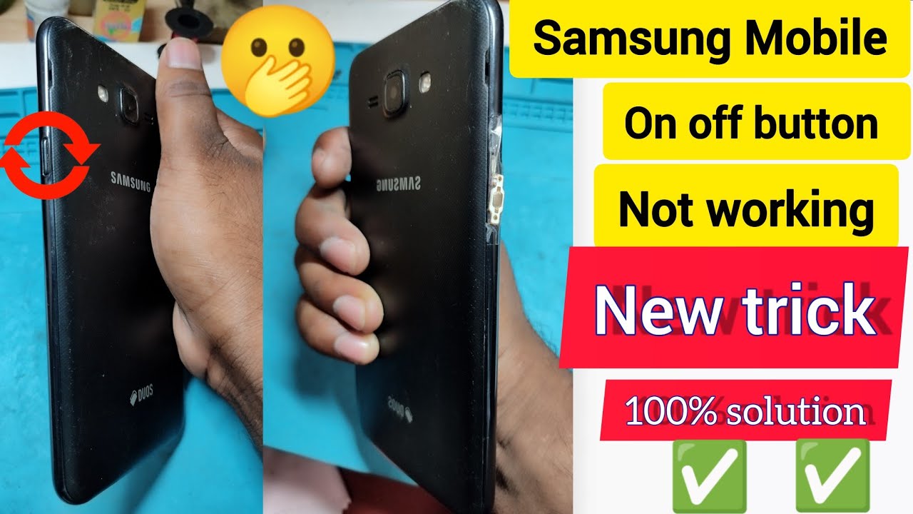 Samsung j7 on off button not working || Samsung Mobile on off swich ...