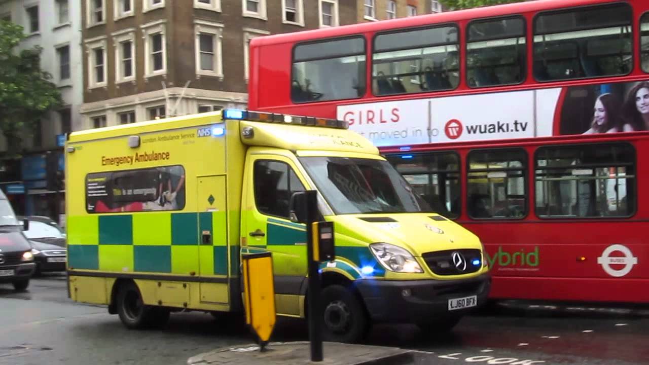 London ambulance service-Meredes-Benz sprinter emergency ambulance on ...