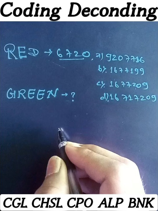 Coding Decoding Tricks Ssc Reasoningtricks Codingdecodingtricks Allexamsconcept Youtube