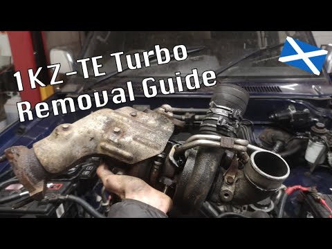 How To Remove the Turbo from a 1KZ-TE Engine on a Land Cruiser Prado ...