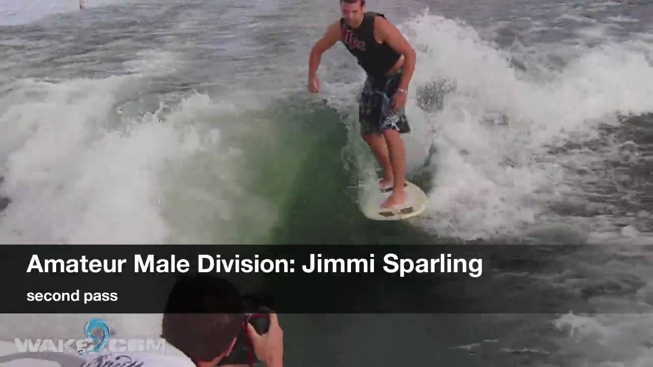 2009 NWWSA Wakesurf Open - Amateur Male - Jimmi Sparling - YouTube