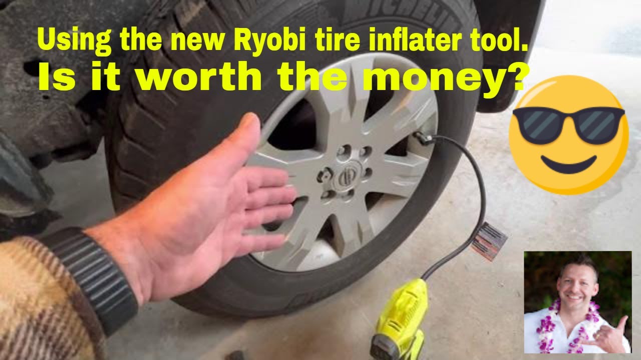 How to use the new Ryobi tire pump on your vehicle and how good is it ...