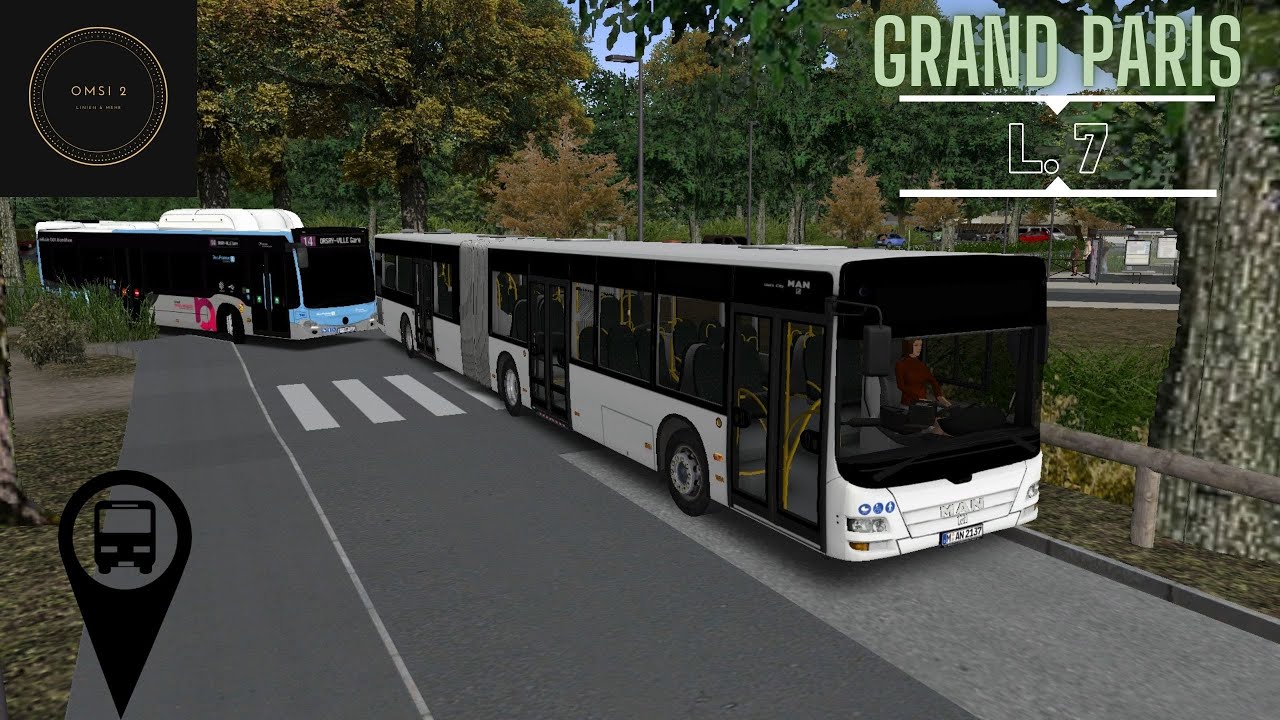 Omsi 2 - Grand Paris - MAN A42 - 3 Türer by Sobol auf Linie 7 in Paris ...