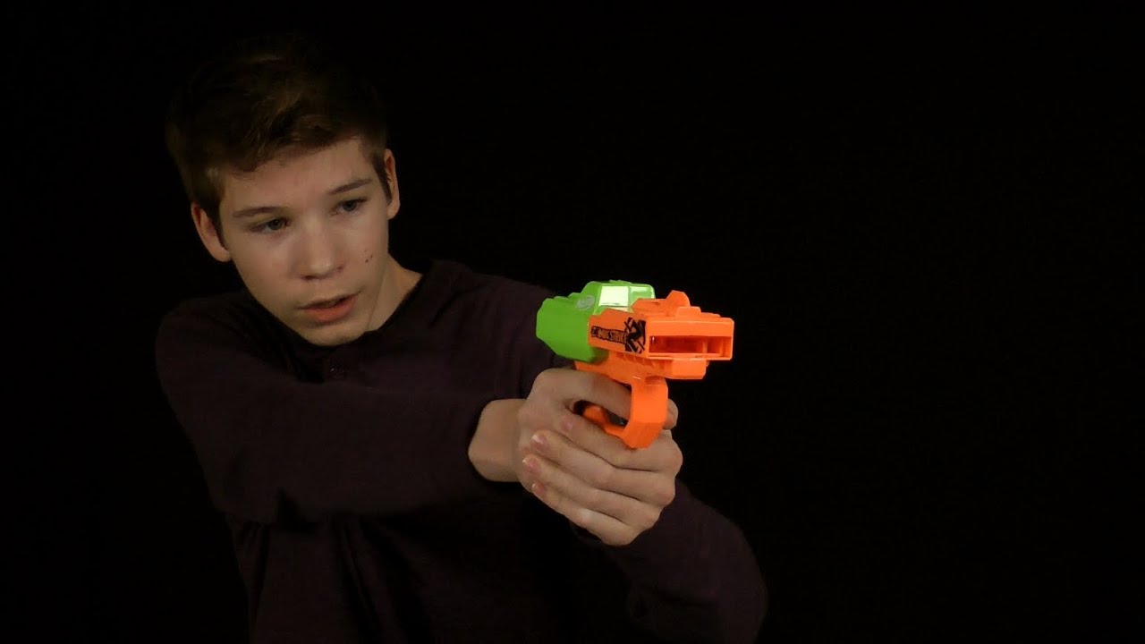 Nerf Zombie Strike Ricochet Review and Shooting - YouTube