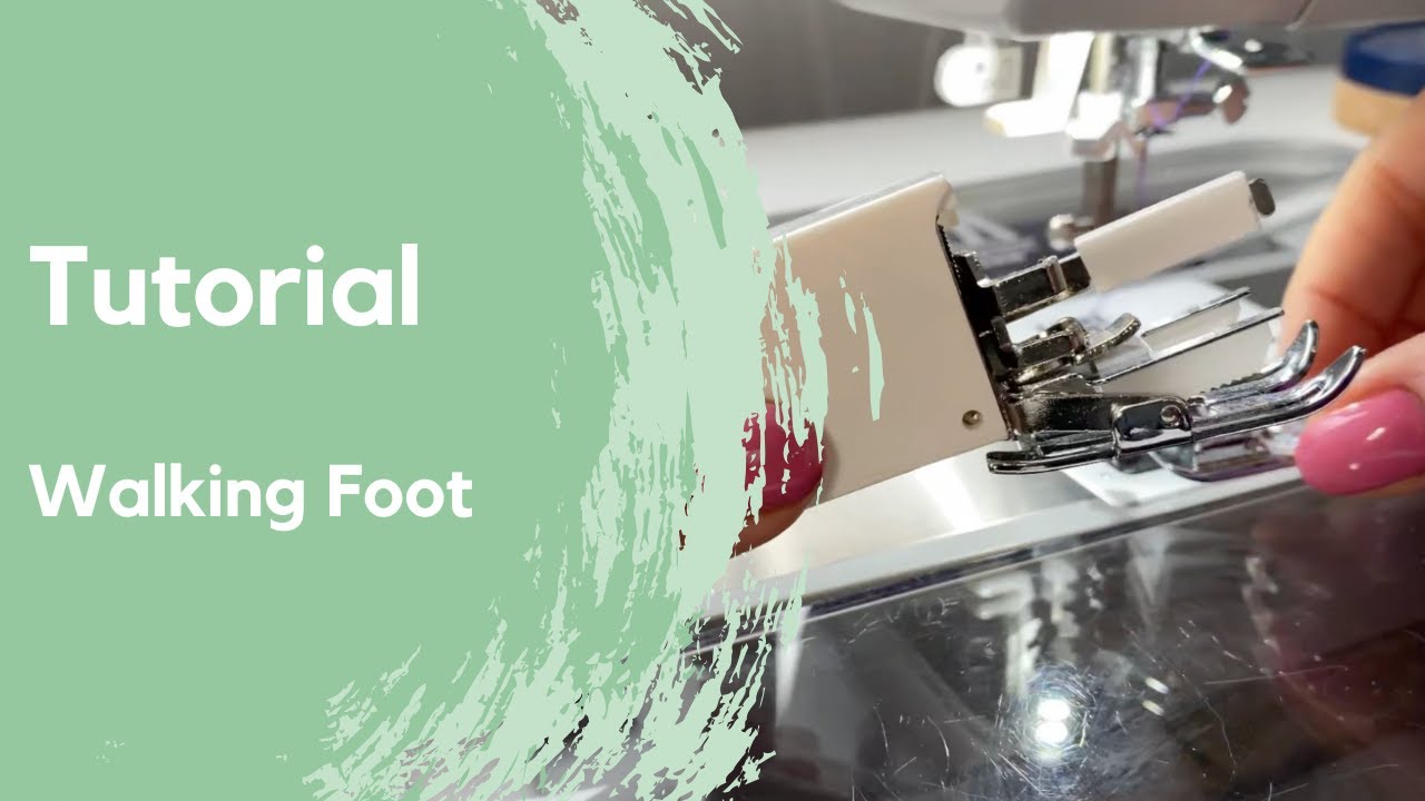 How to use a walking foot - YouTube