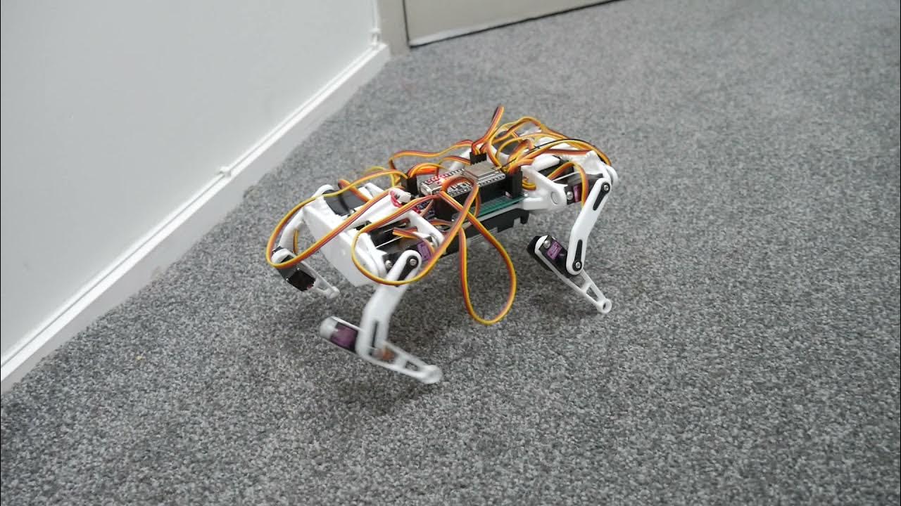 ESP32 Small robot dog, quadruped robot - YouTube