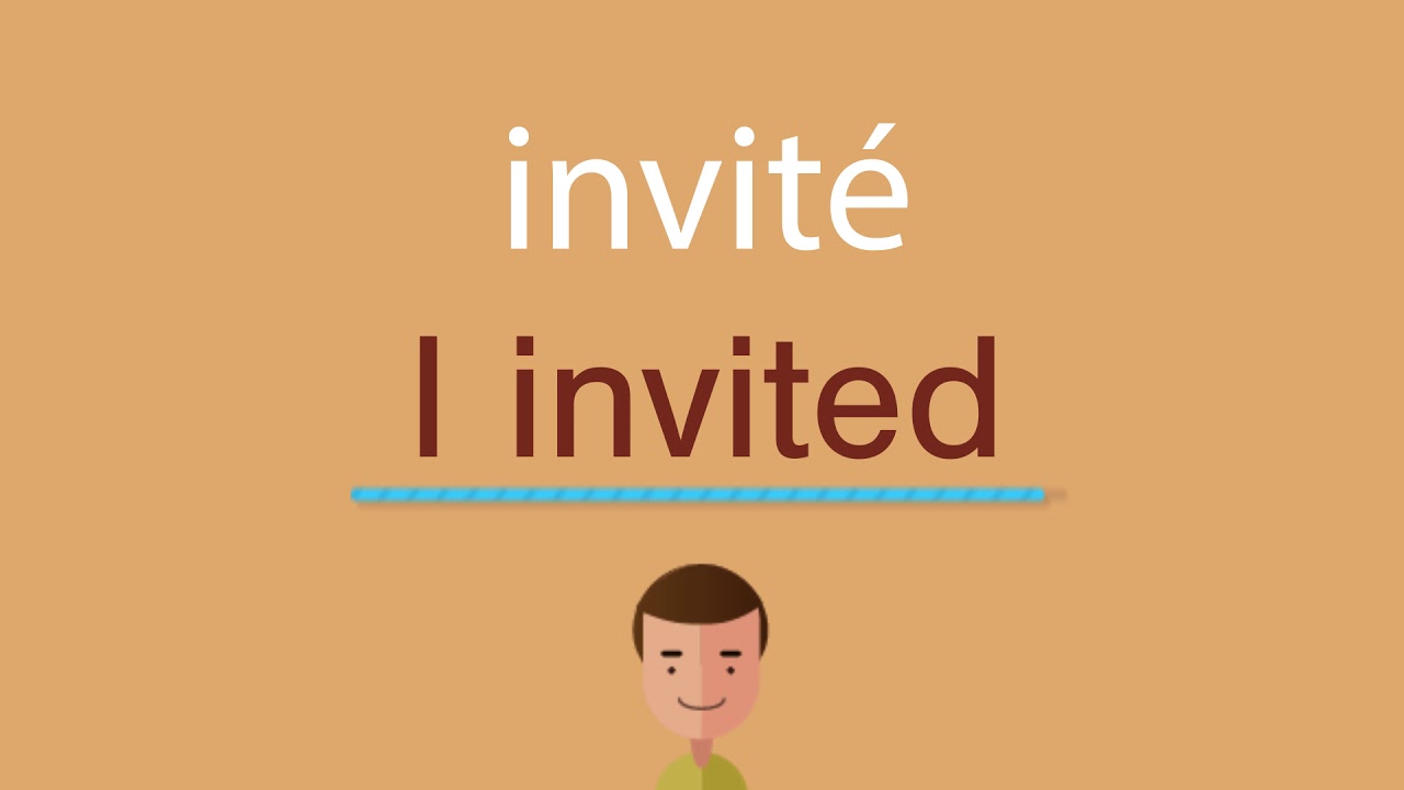 Cómo se dice invité en inglés - YouTube