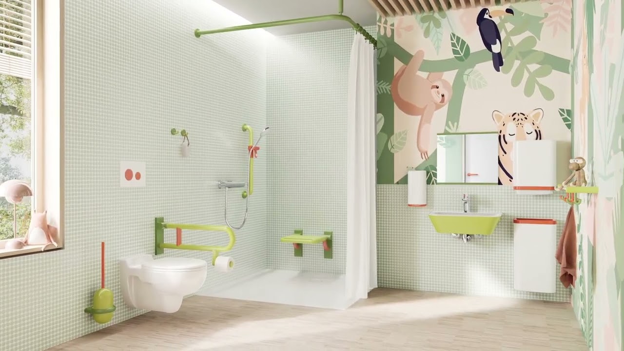 HEWI ICONIC | Serie 477/80 Education & Kids | Apple Green - YouTube