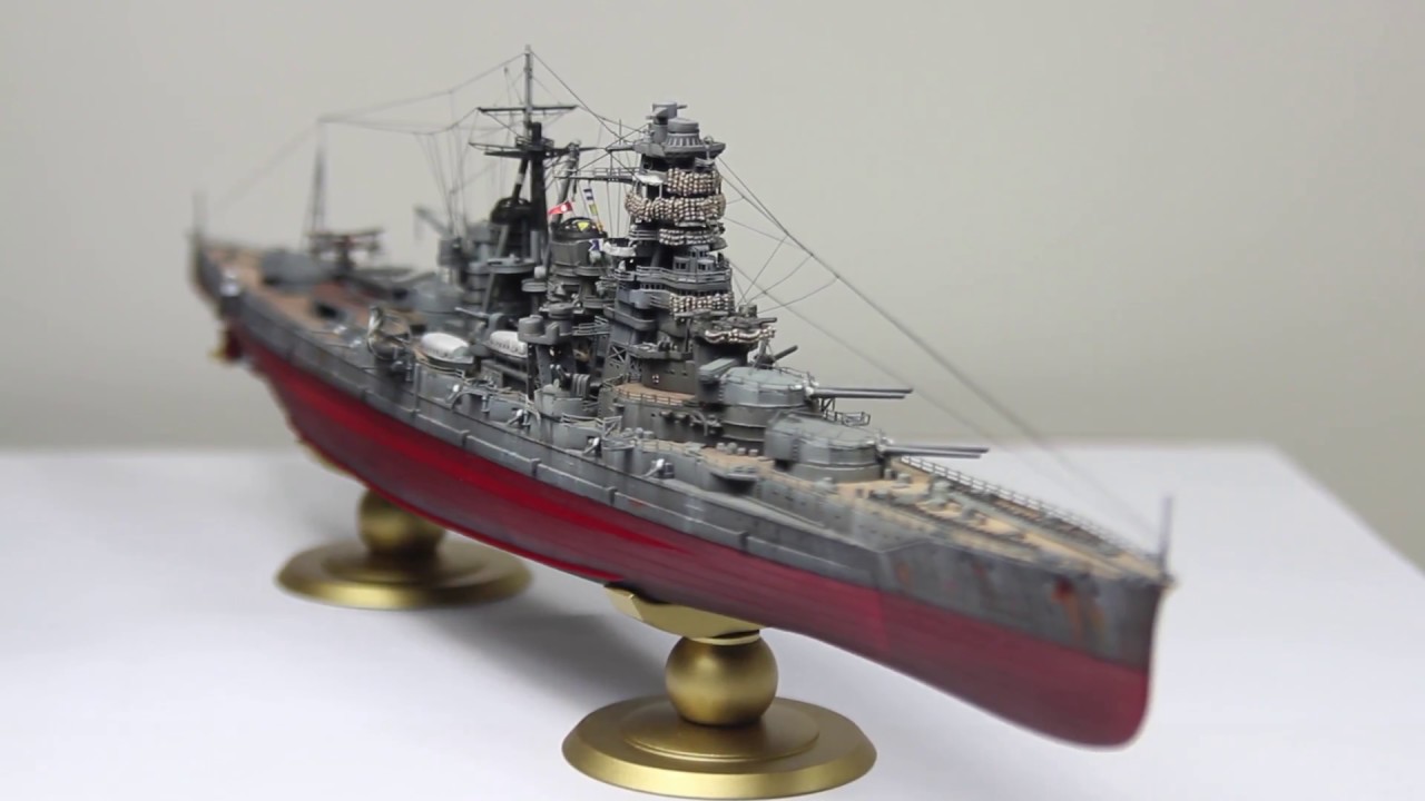 Plastic Model Battle Cruiser Fujimi 1/700 IJN Kongo - YouTube