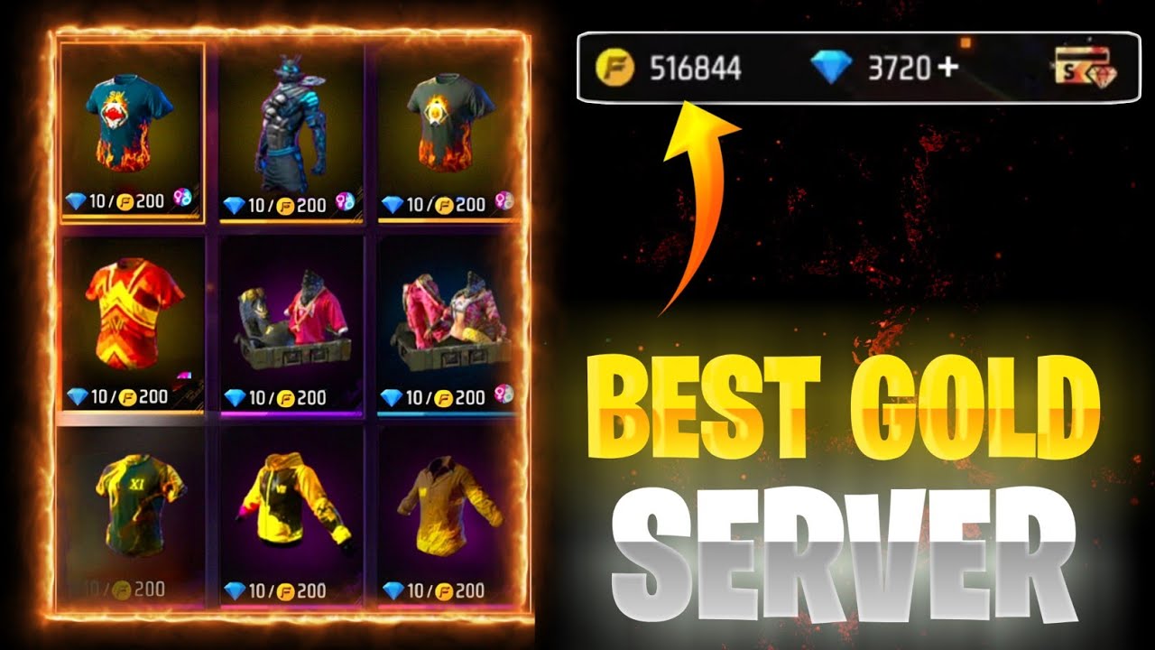 BEST GOLD SERVER OF FREE FIRE IN 2025 || FREE FIRE BEST SERVER || FF JAPAN SERVER - YouTube