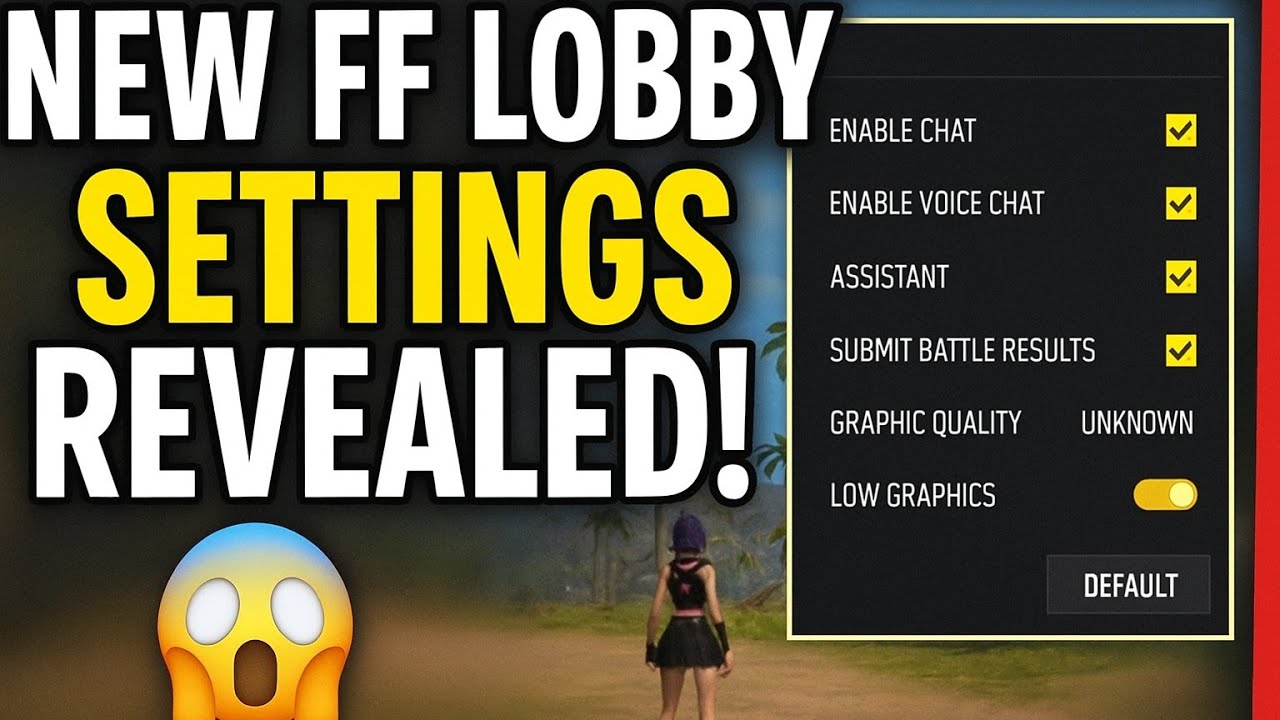 "😱 New ff Lobby Settings Leaked! 🔥" - YouTube