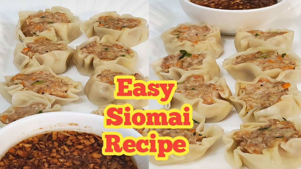 Pork Siomai Recipe filipino style #easycookingpinoyrecipe - YouTube