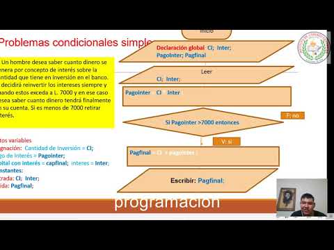 Programación algoritmos condiciones simples - YouTube