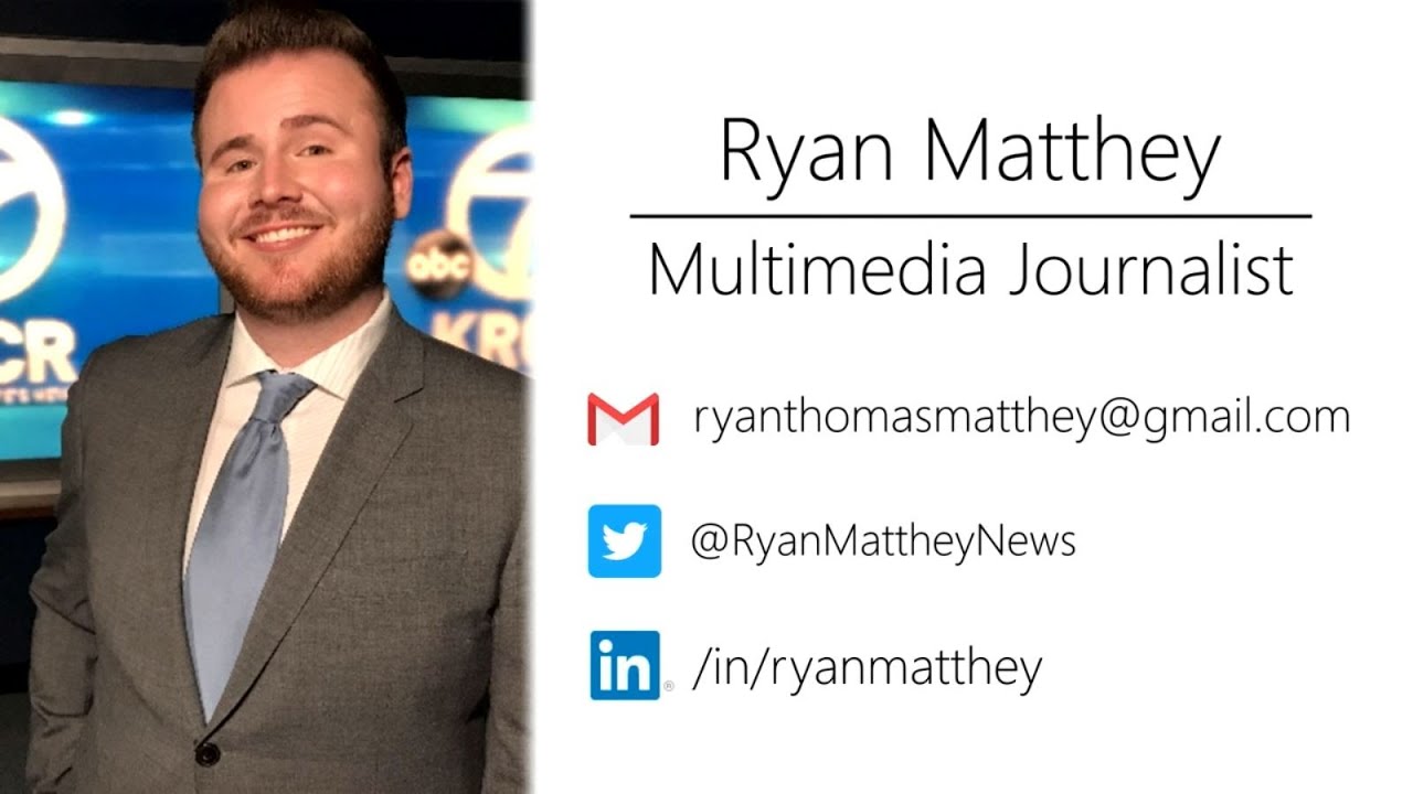 Ryan Matthey Reporter/MMJ Reel 2022 - YouTube