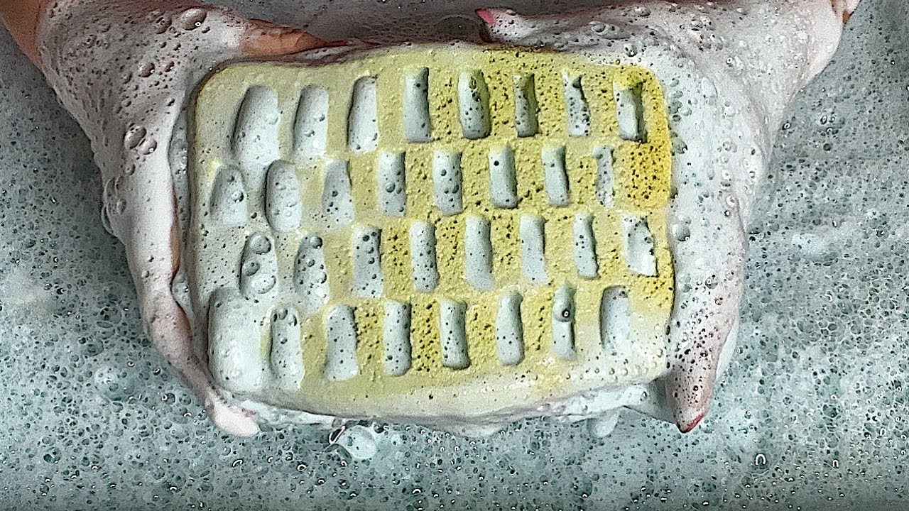 BUBBLE PASTE • DIY SPONGE • SQUEEZES • SUDSY RINSING 🩵 - YouTube