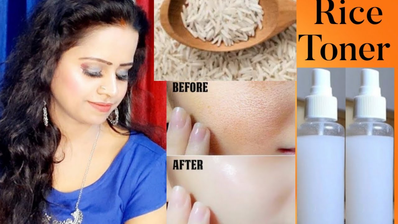 Rice water Toner for Face.| Skin whitening DIY Toner | Rice water Toner ...