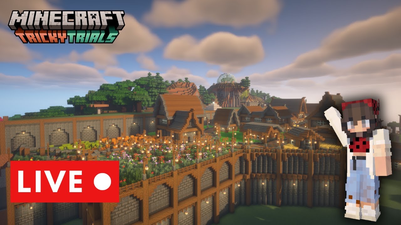 Finishing touches on our base! | Let's Play Minecraft 1.21 LIVE - YouTube