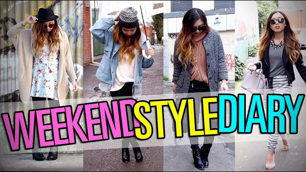 Winter Weekend Style Diary | 4 Outfits - YouTube