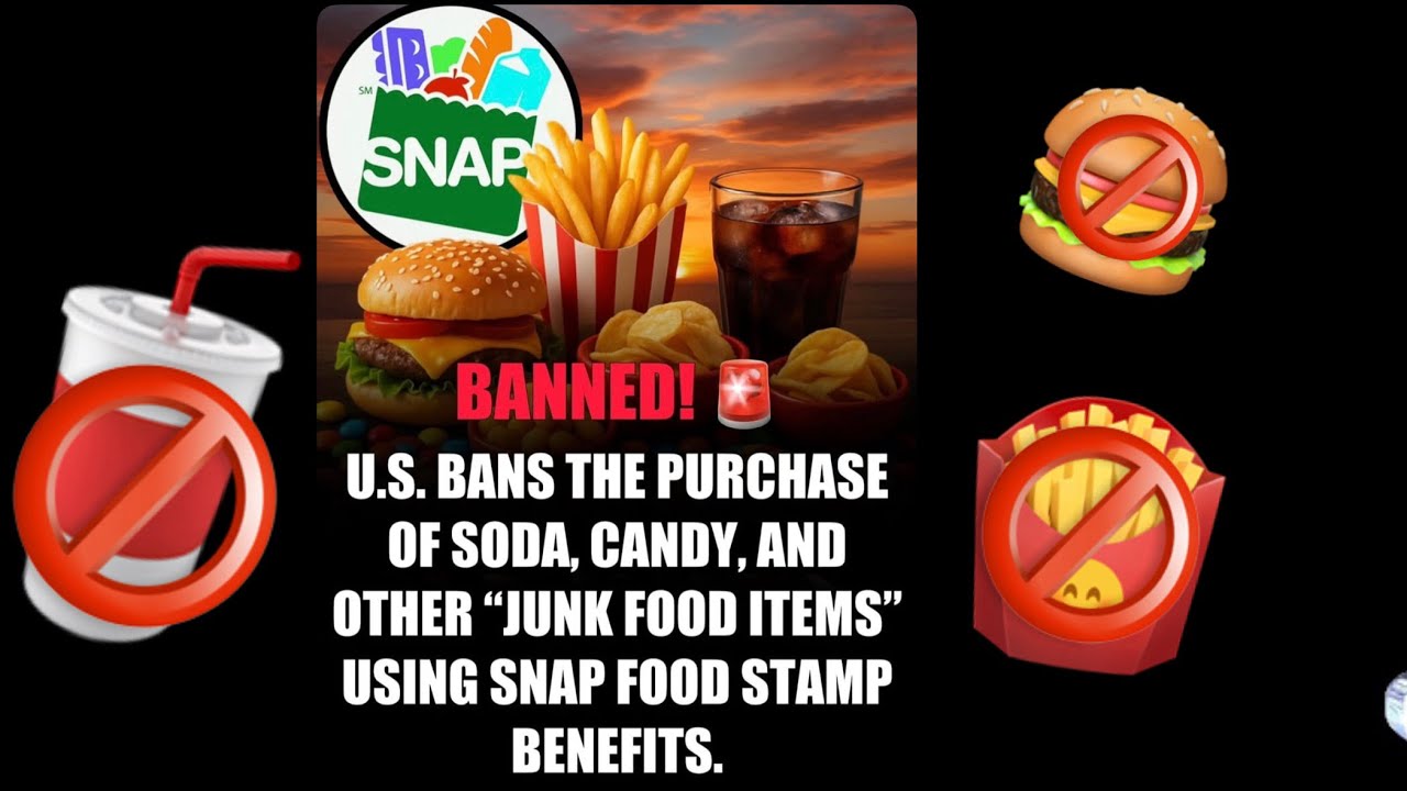 Trump Bans junk food items from snap food stamp benefits. - YouTube