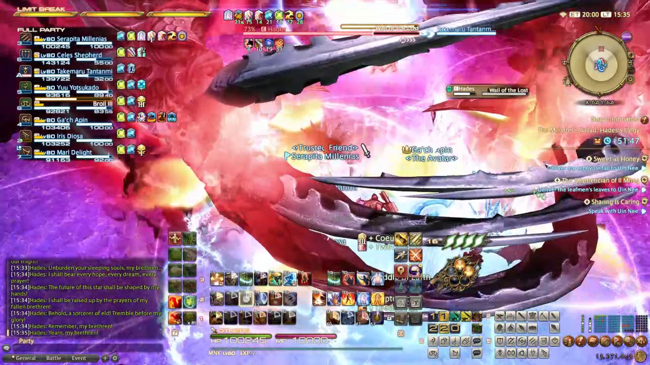 FFXIV Hades EX 20191130 MNK PoV - YouTube