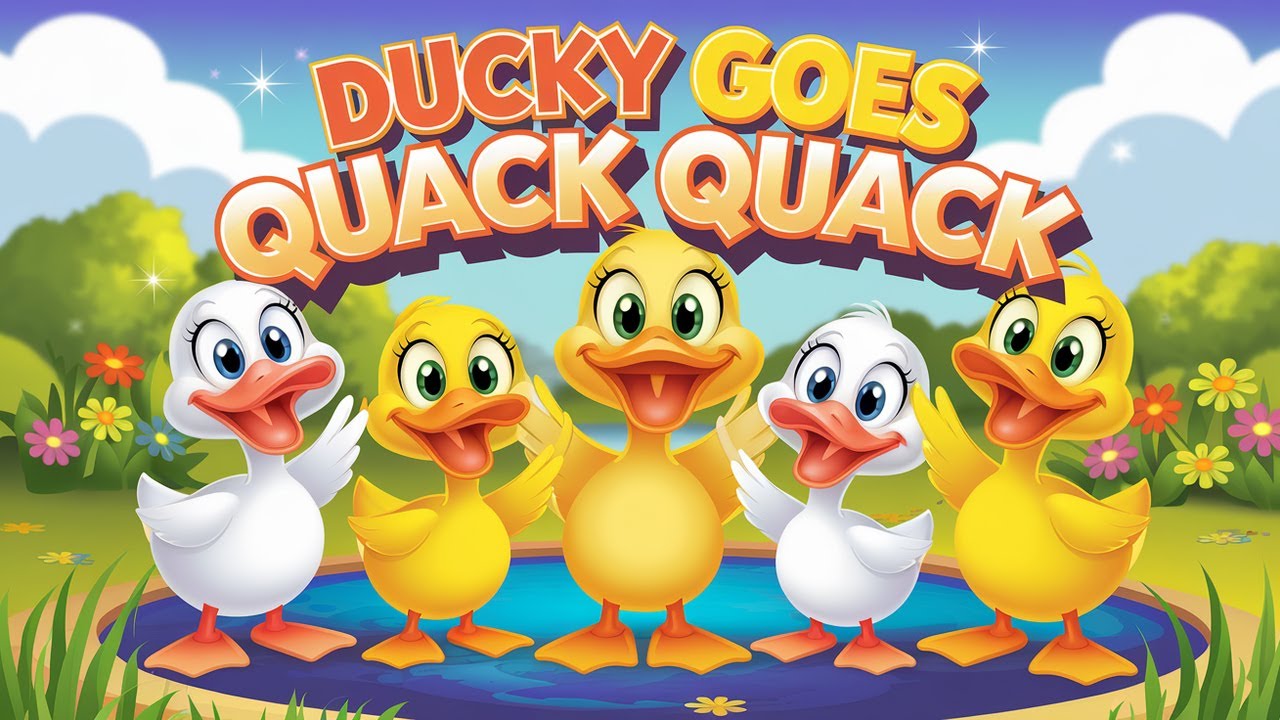 Ducky Goes Quack Quack | Fun Animal Song for Kids | Nursery Rhymes ...