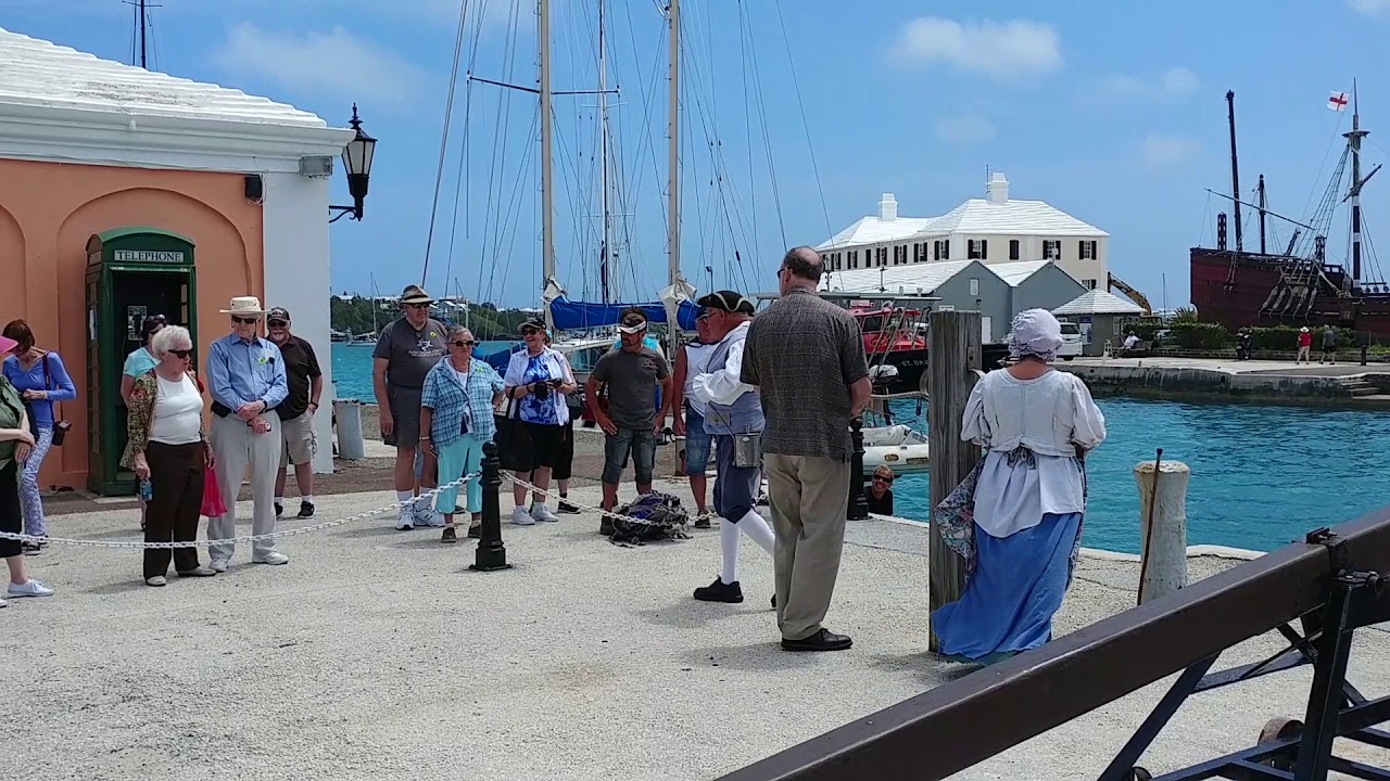 Ducking of a nagging Wench re-enactment. St. George's Bermuda - YouTube