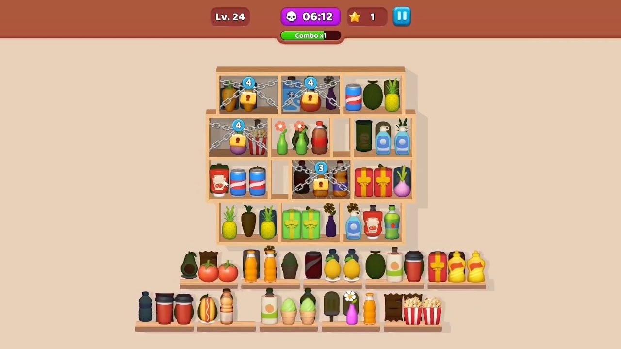 Goods Puzzle: Sort Challenge - Levels 21-25 - YouTube
