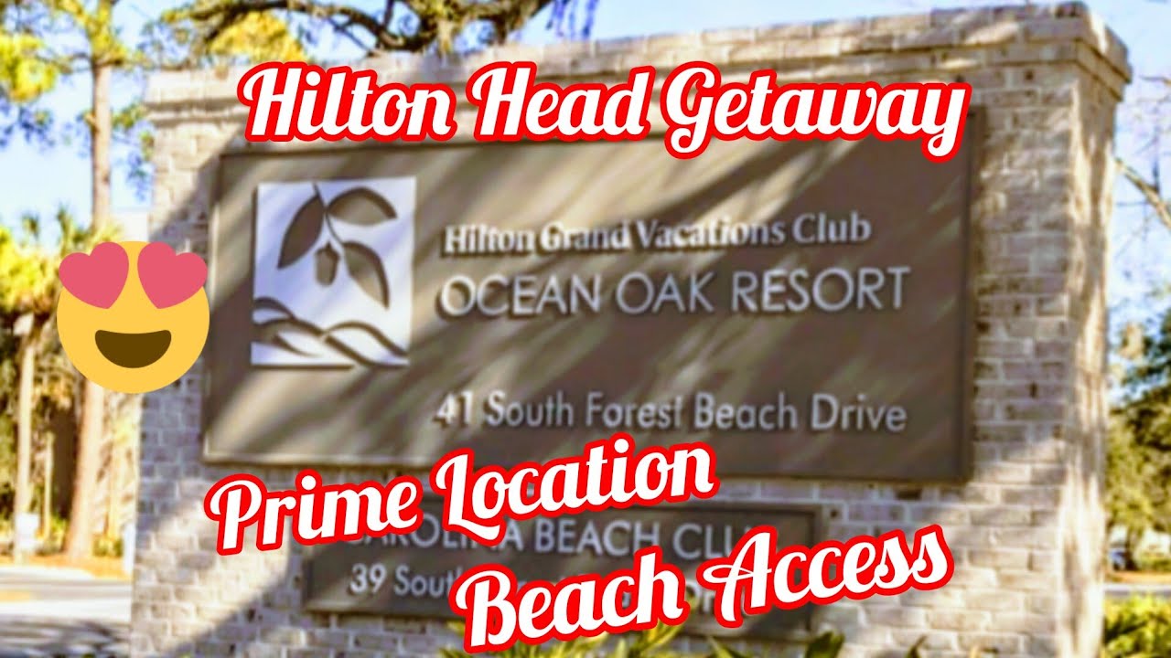 Ocean Oak Resort, Hilton Head Hilton Grand Vacations, 2 bedroom partial ocean view room # ...