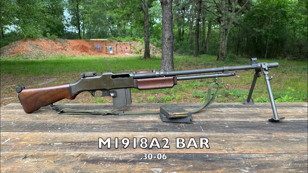 Shooting a World War II M1918A2 Browning Automatic Rifle (BAR) 🇺🇲 - YouTube