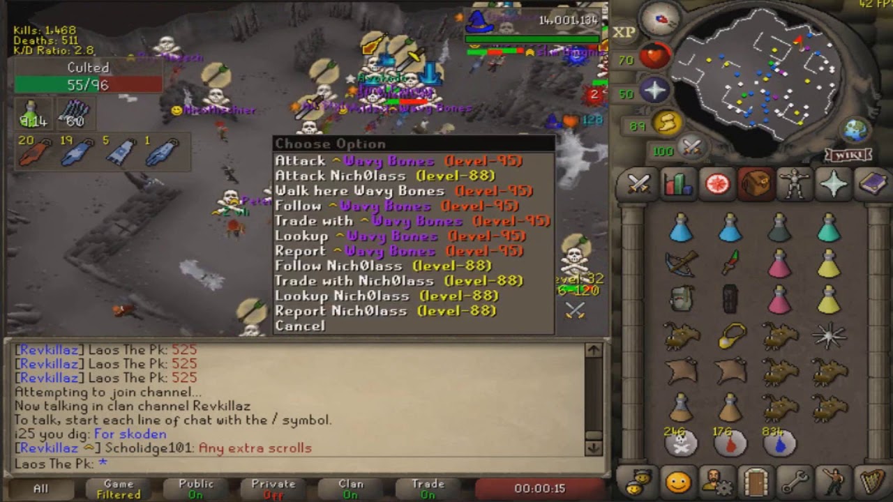 [RevKillaz] OSRS - Rev Caves Pk - 1/3/2020 Feat. Ly, DC, and Med Mains ...