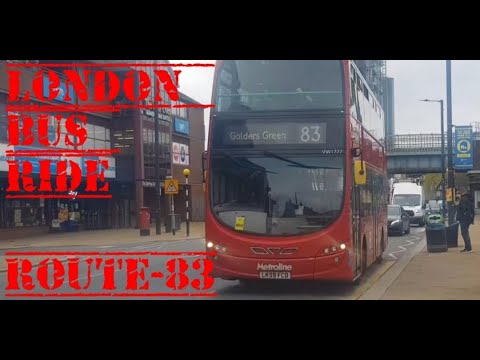 London Bus Ride - Route 83 : Alperton Bus Garage to Golders Green ...