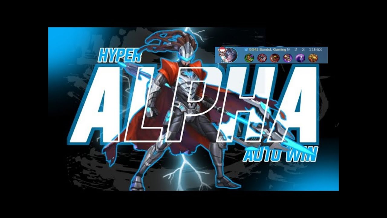 ALPHA hyper build TERSAKIT | mobile legends | best build - YouTube